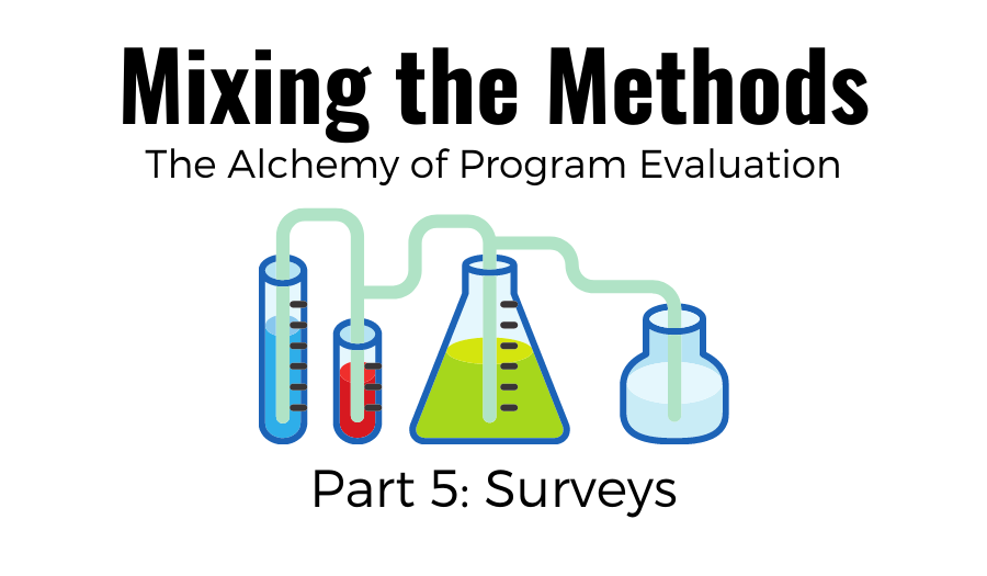 The Alchemy of Program Evaluation, Part 5: Surveys